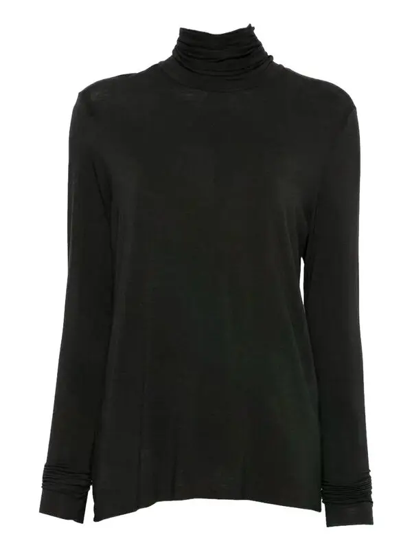 Kristensen Du Nord Roll-neck Long-sleeve T-shirt - Black