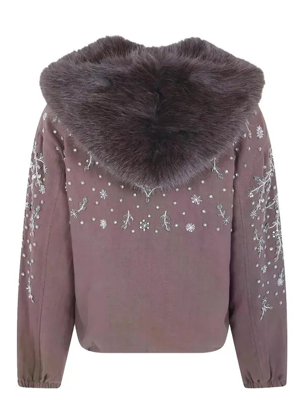 DRHOPE Soleil Crystal-embellished Jacket - Brown