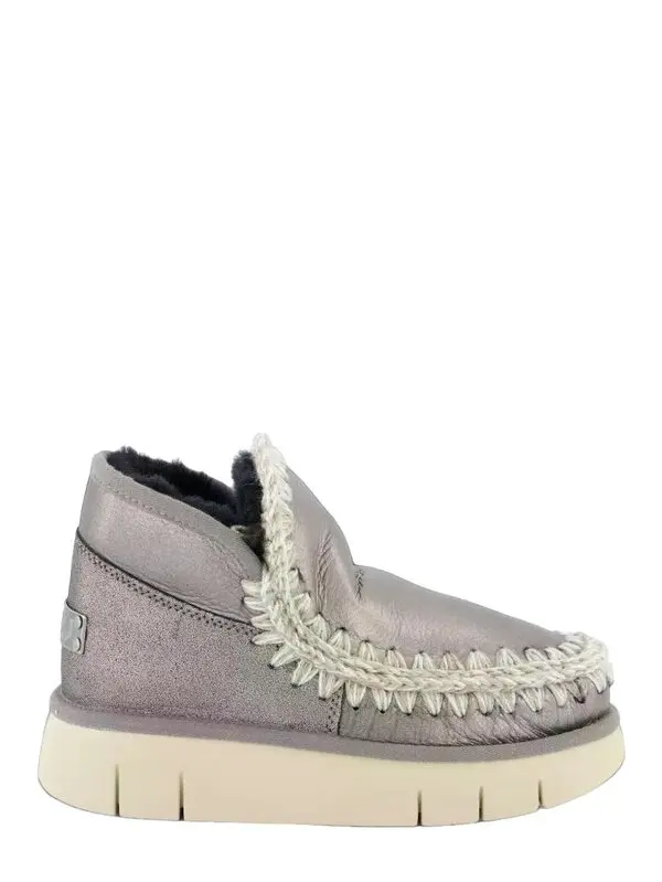 Mou Eskimo Bounce Leather Sneakers - Grey