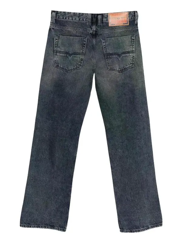 DIESEL® Acid-wash Straight-leg Jeans - Blue