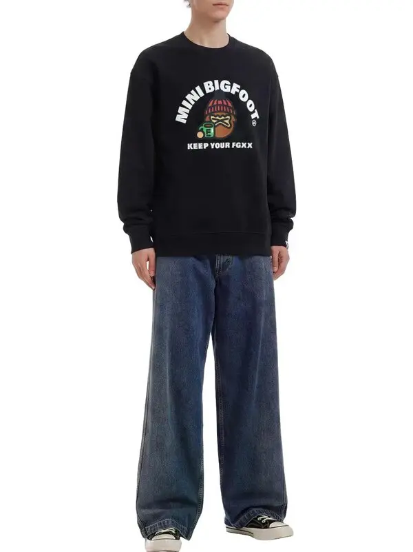 FINGERCROXX Graphic-print Sweatshirt - Black