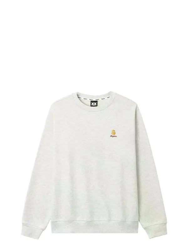 FINGERCROXX Logo-embroidered Patch-detail Sweater - Grey