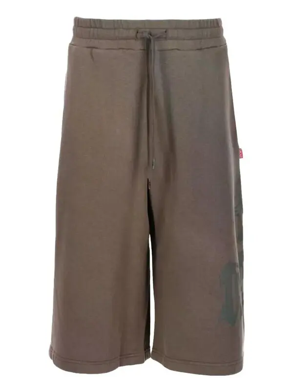 DIESEL® Graphic-print Track Shorts - Brown