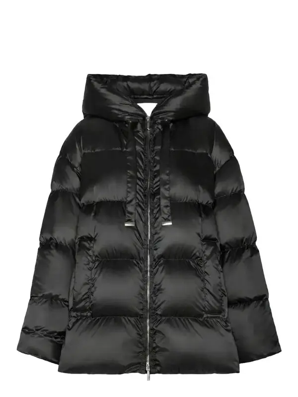 Max Mara The Cube Hooded Puffer Jacket - Black