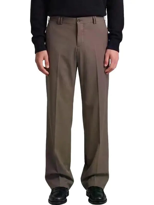 PT TORINO Michael Pressed-pleat Trousers - Brown