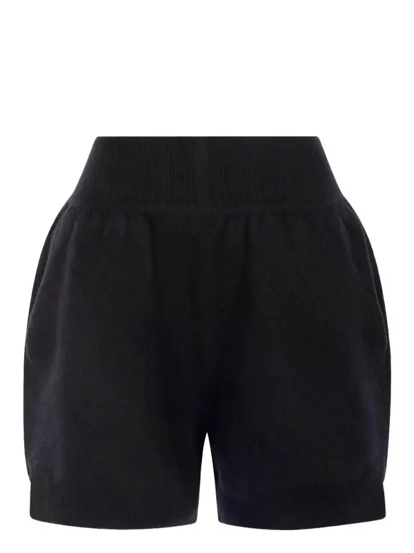 Rick Owens Ribbed-trim Knitted Shorts - Black