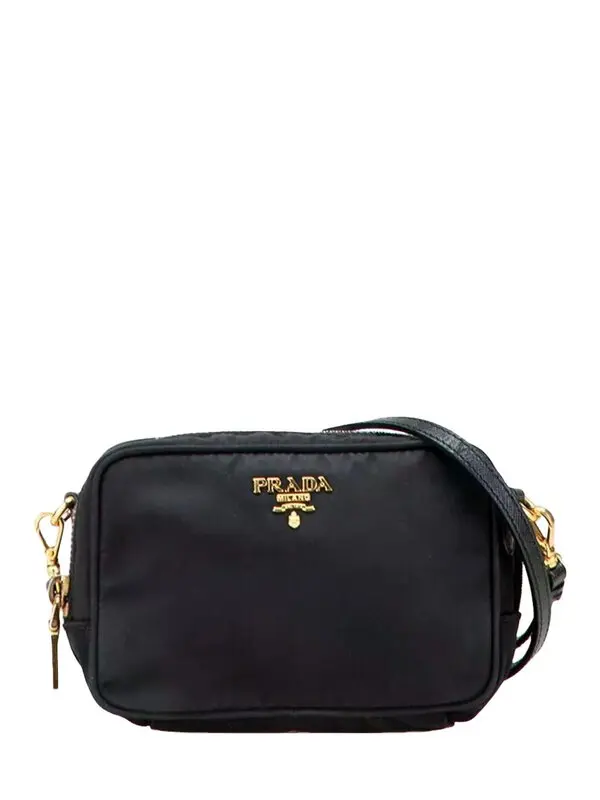Prada 2010-2025 Tessuto Camera Bag Crossbody Bag - Black