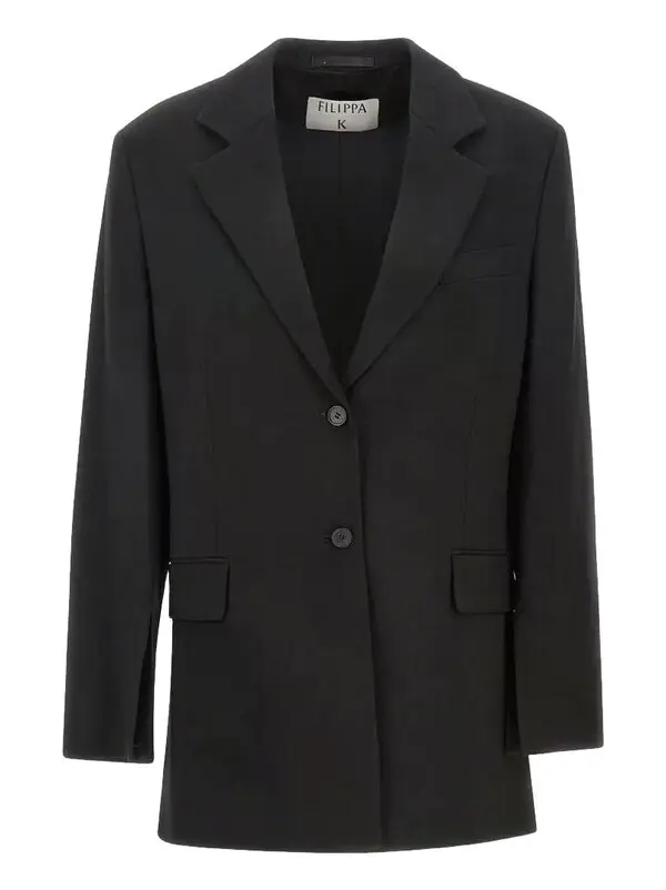 Filippa K Single-breasted Wool-blend Blazer - Black
