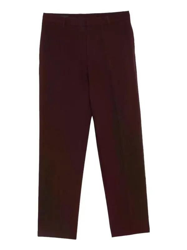 Emporio Armani Straight-leg Chino Trousers - Red