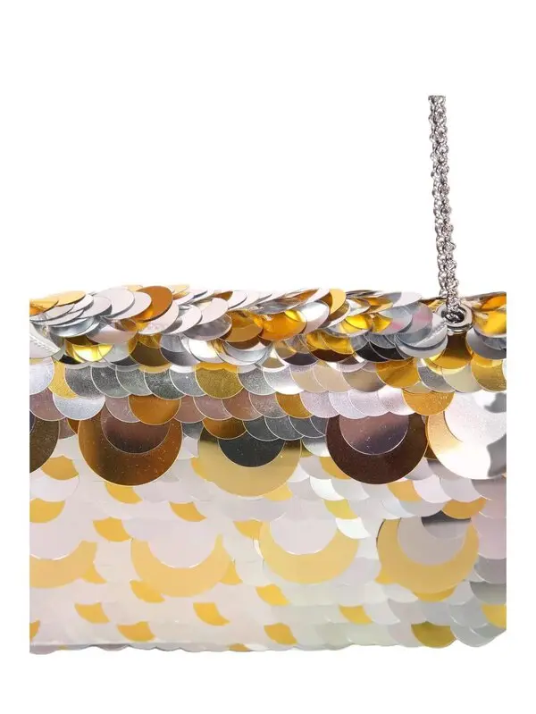 Rabanne Sequin-embellished Chain-strap Shoulder Bag - Silver