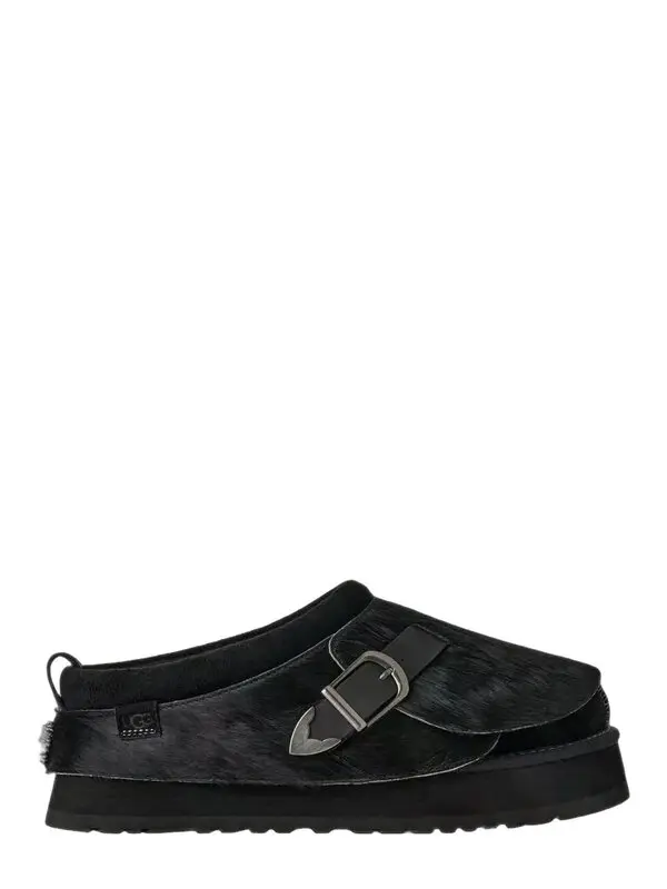 UGG Tazz Western Buckle-strap Slippers - Black