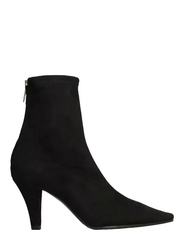 BIANCADI Pointed-toe Zip-fastening Ankle Boots - Black
