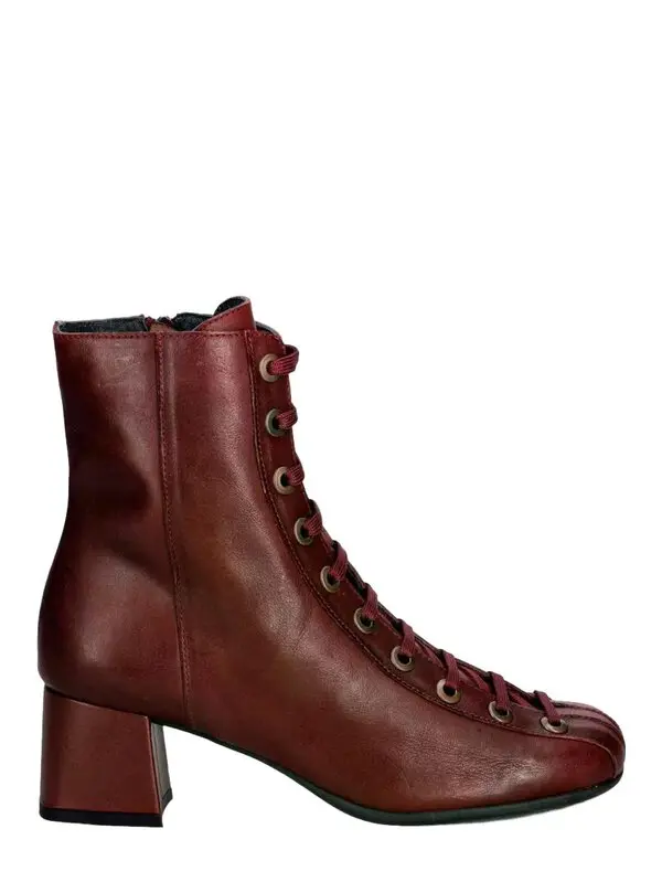 Fly London Lace-up Ankle Boots - Red