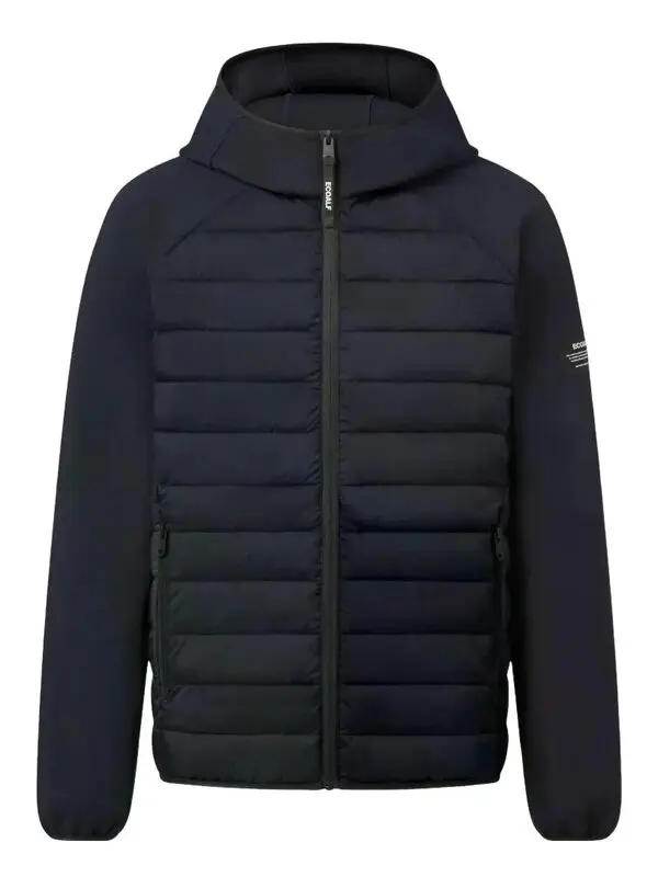 ECOALF Boloni Quilted Hooded Coat - Blue