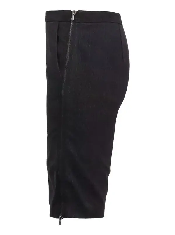 Moschino 2010s Side-zip Pencil Skirt - Black