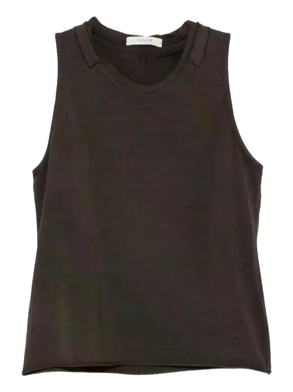 Kristensen Du Nord Distressed-effect Sleeveless Tank Top - Brown