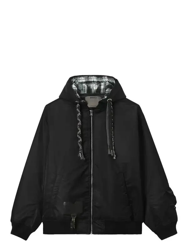 MUSIUM DIV. Hooded Bomber Jacket - Black