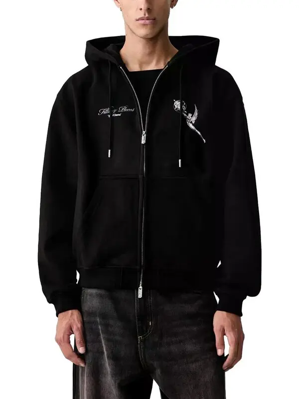 Filling Pieces Trophy Graphic-print Zip-up Hoodie - Black