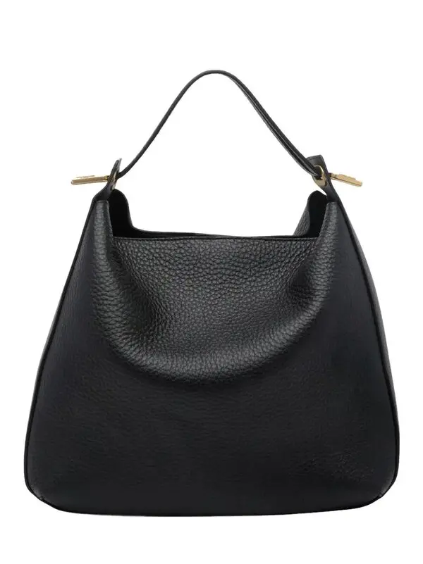 FABI Lilly Leather Shoulder Bag - Black