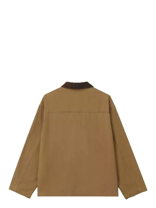 CHOCOOLATE Corduroy-collar Logo-print Jacket - Neutrals