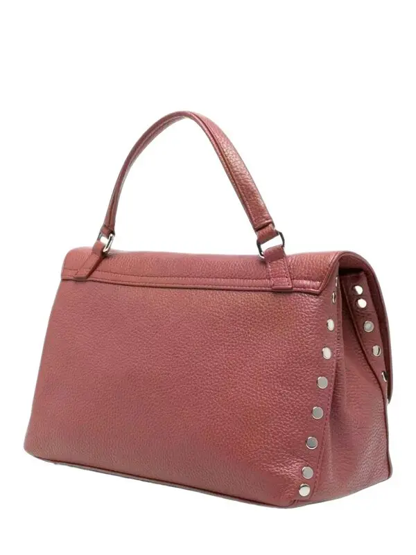 ZANELLATO Postina Daily Studded Leather Tote Bag - Red