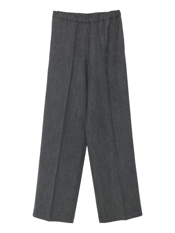 Fabiana Filippi Pleated Wide-leg Trousers - Grey