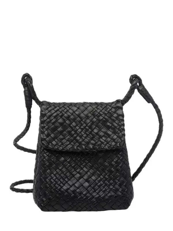 IBELIV Romance Woven Shoulder Bag - Black