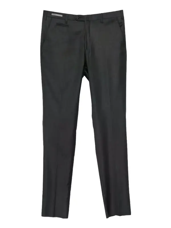 Corneliani Virgin-wool Tailored Trousers - Grey