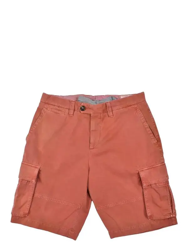 Brunello Cucinelli Cargo-pocket Bermuda Shorts - Orange