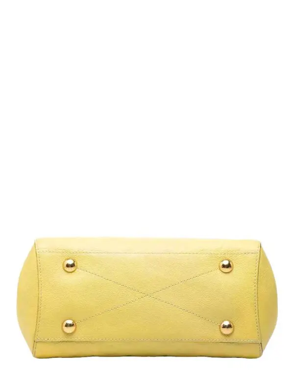 LOUIS VUITTON 2014 Monogram Empreinte Montaigne Bb Satchel - Yellow