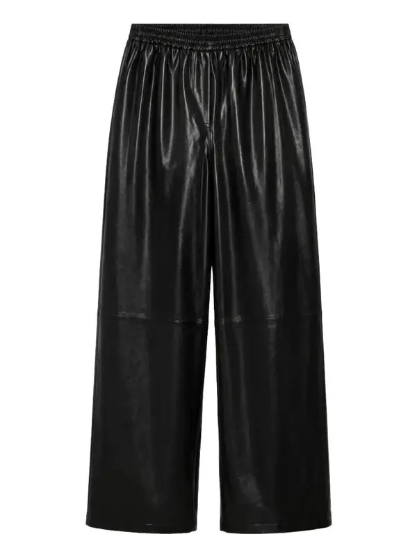 Simkhai Corrine Straight-leg Leather Trousers - Black