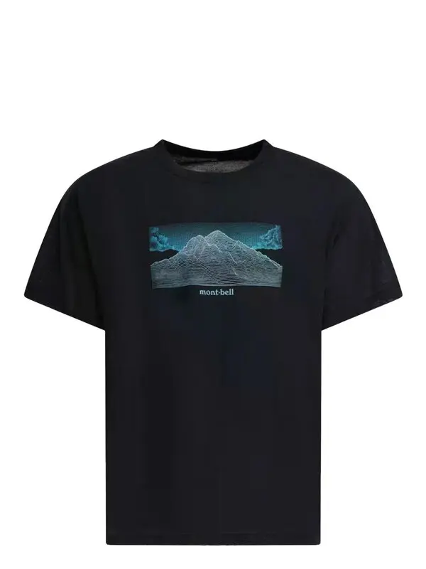 MONTBELL Wickron T Geography T-shirt - Black