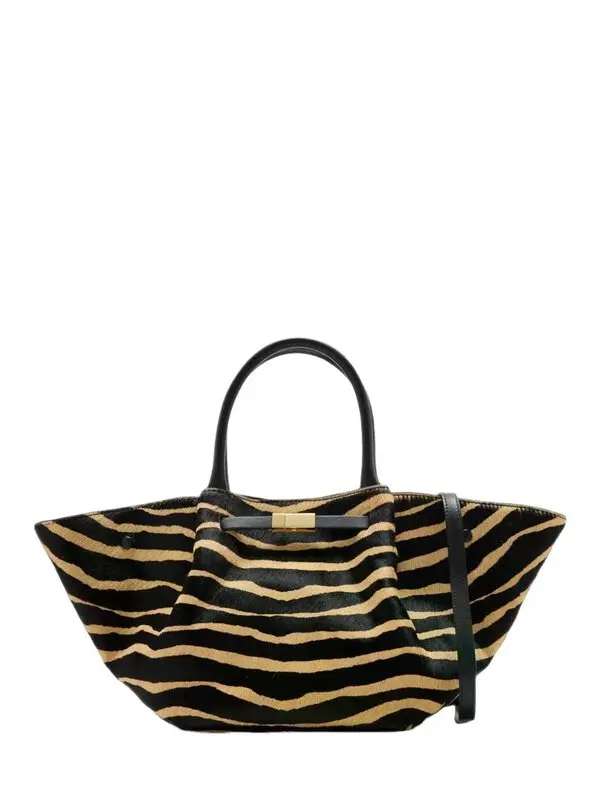 DEMELLIER The Midi New York Zebra-print Calf Hair Tote Bag - Neutrals
