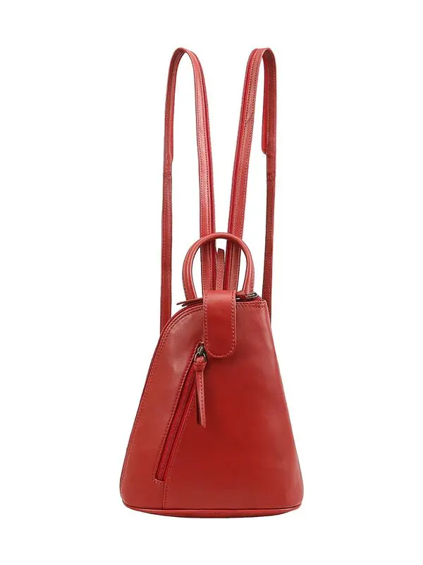LLOYD BAKER Bhiwani Leather Backpack - Red