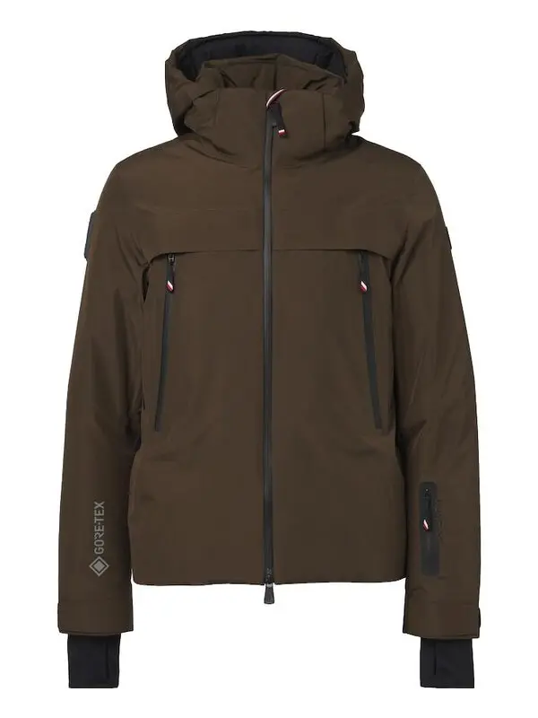 Moncler Hooded Technical Down Jacket - Green