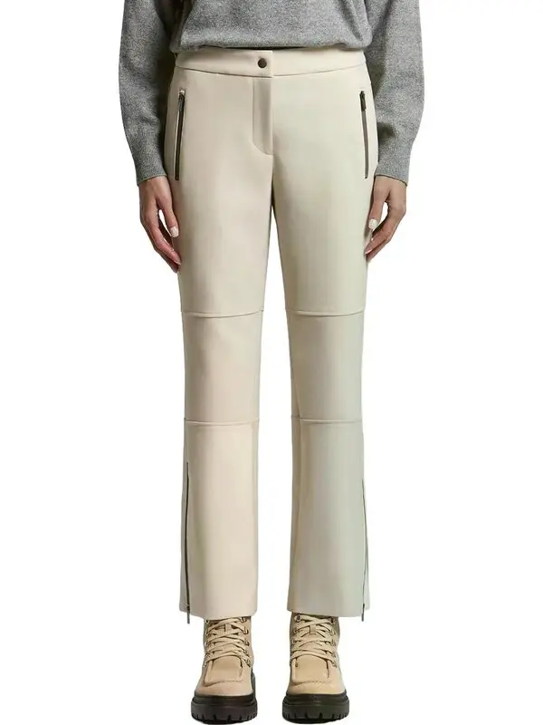 Peserico Zip-detail Panelled Trousers - Neutrals