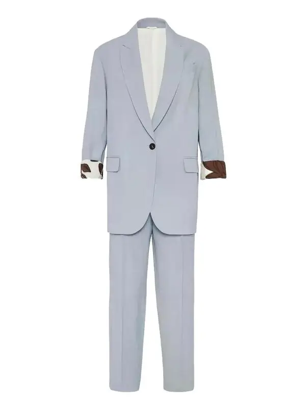Brunello Cucinelli Single-breasted Suit - Blue