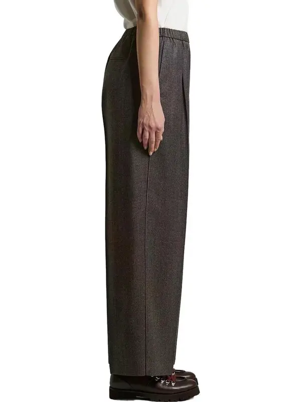 Peserico Elasticated-waistband Pleated Trousers - Grey