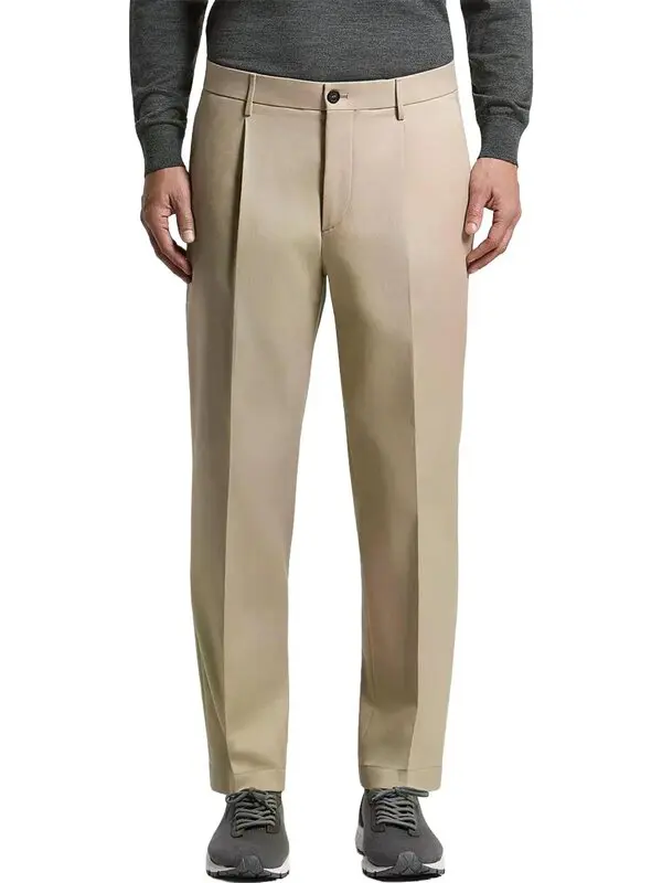 Peserico Pleated-waistband Tailored Trousers - Neutrals