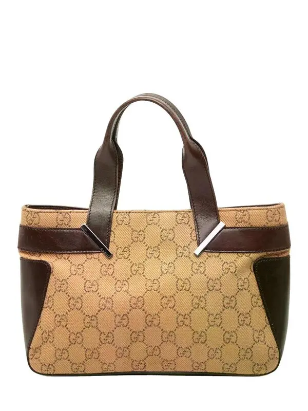 Gucci 2000-2015 Gg Denim Handbag - Brown