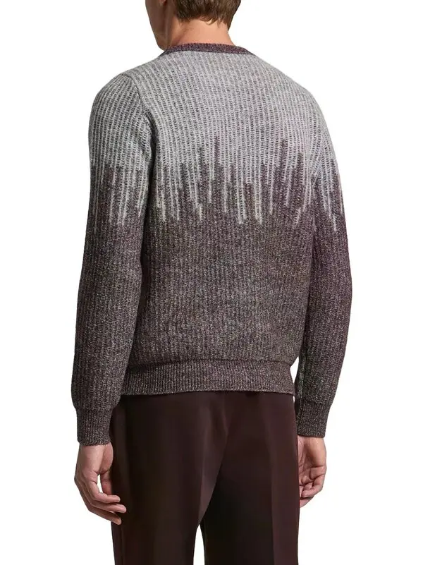 Peserico Ribbed-knit Two-tone Sweater - Red