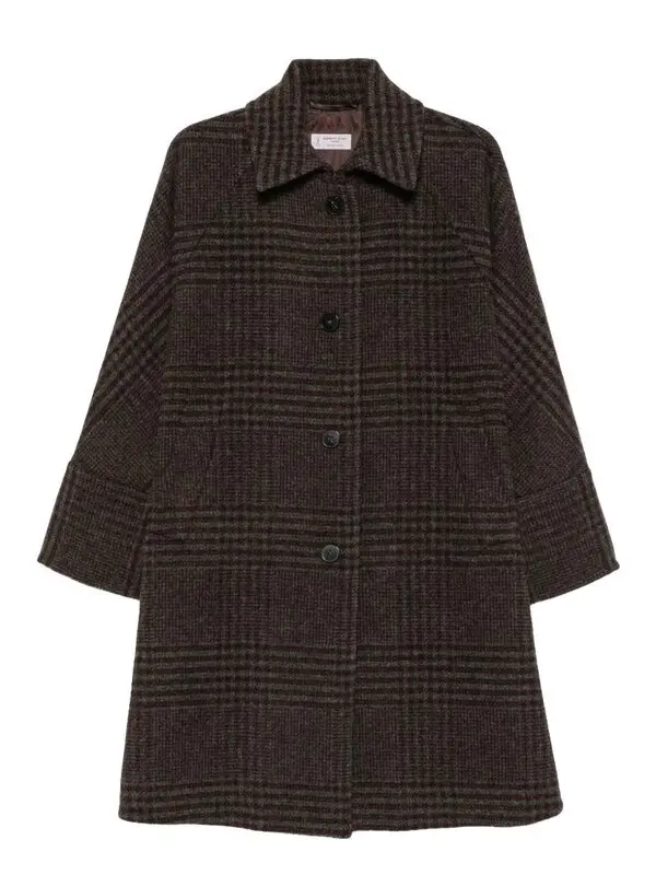 Alberto Biani Wool Midi Coat - Black