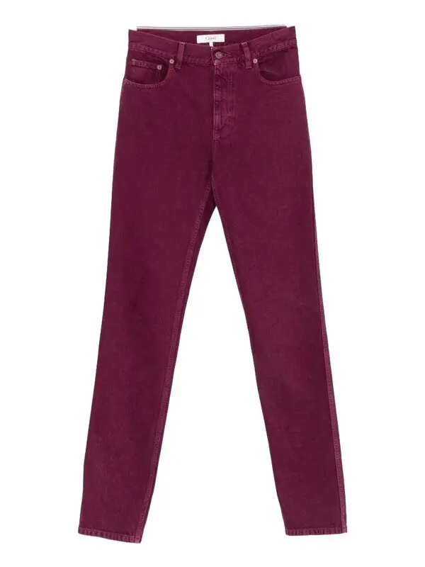 Chloé Denim Jeans - Red