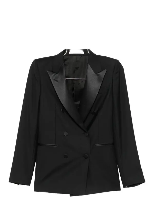 Tagliatore Double-breasted Wool Suit - Black
