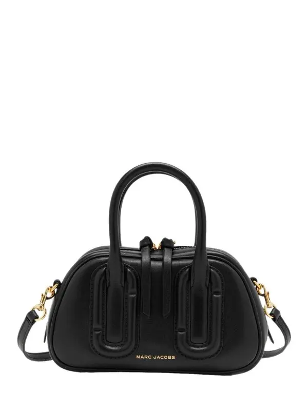 Marc Jacobs The Bauletto Micro Leather Handbag - Black