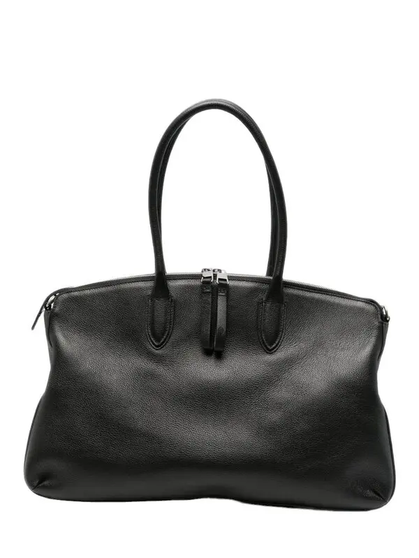Borsalino Leather Tote Bag - Black