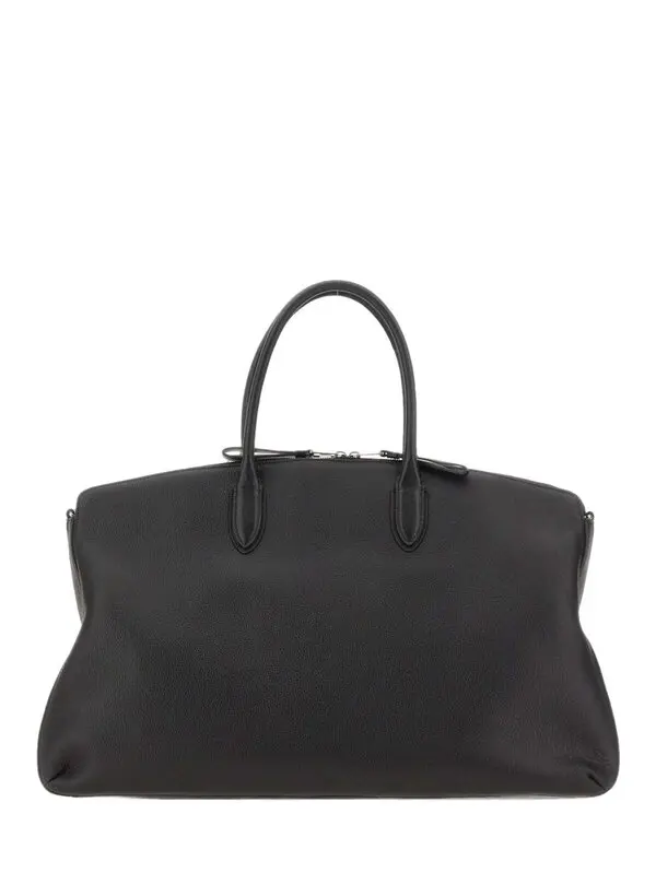 Borsalino Leather Tote Bag - Black