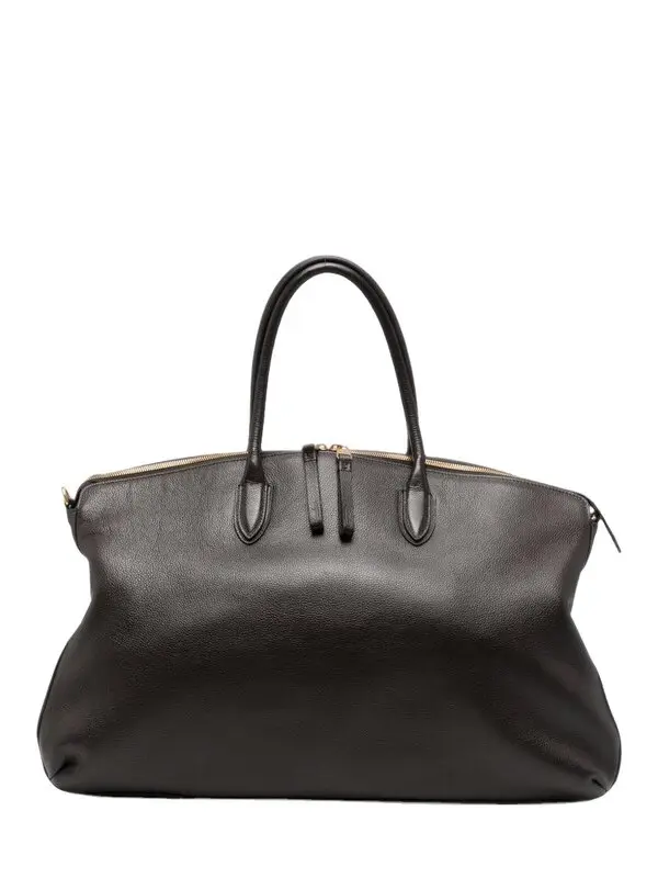 Borsalino Leather Tote Bag - Black