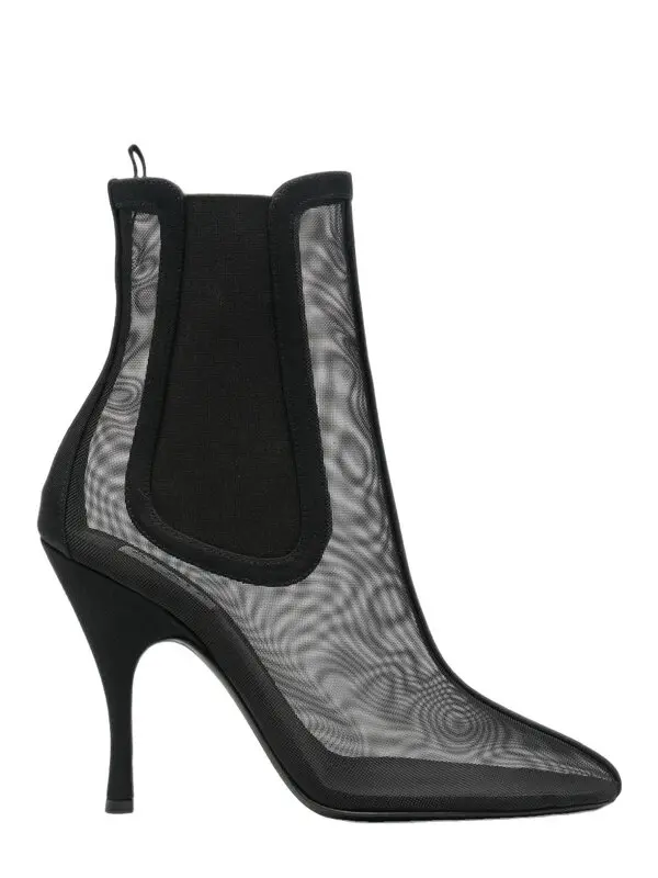 Alaïa Leather Chelsea Boots - Black