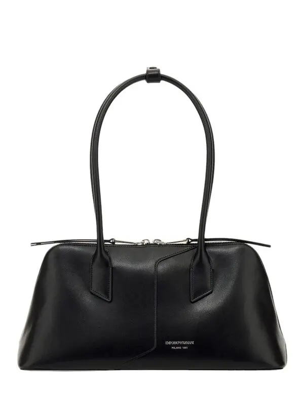 Emporio Armani Leather Handbag - Black